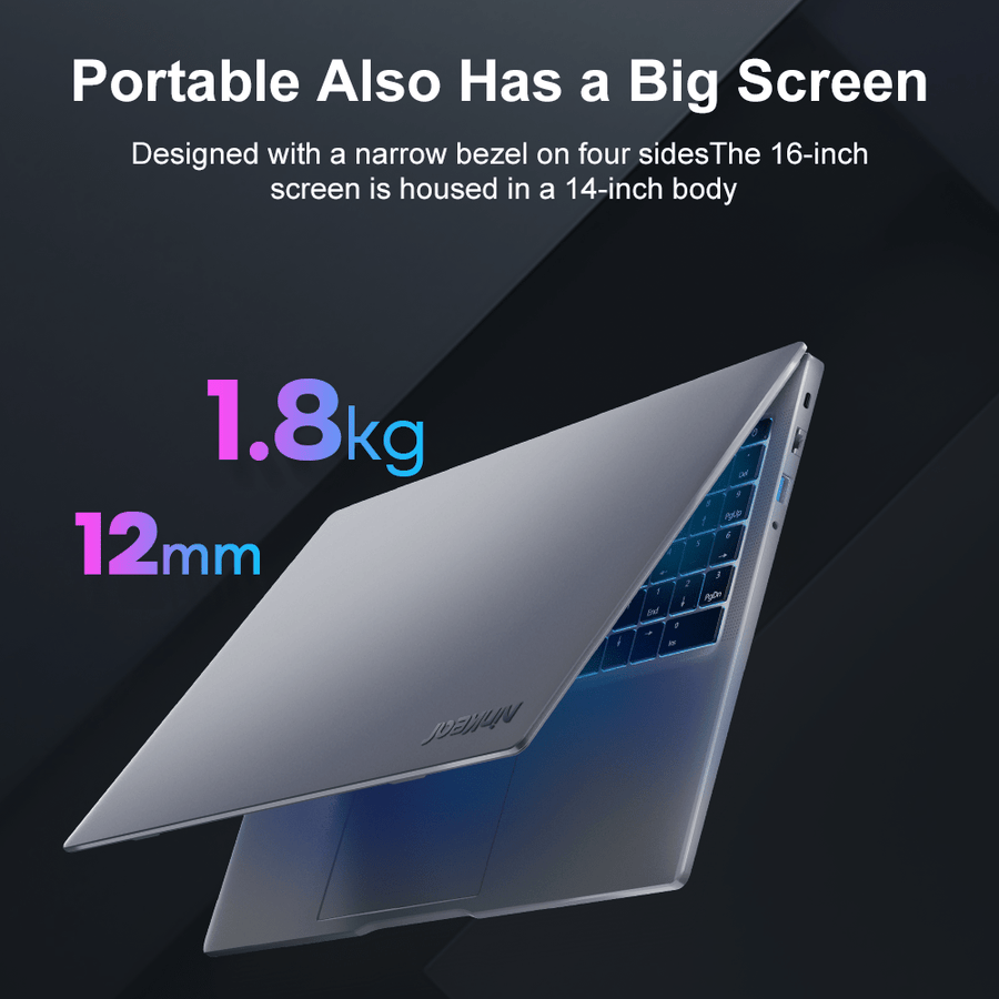 Ninkear N16 Pro 16-inch 2.5K 120Hz Intel Core i7-13620H WiFi 6 32GB RA ...