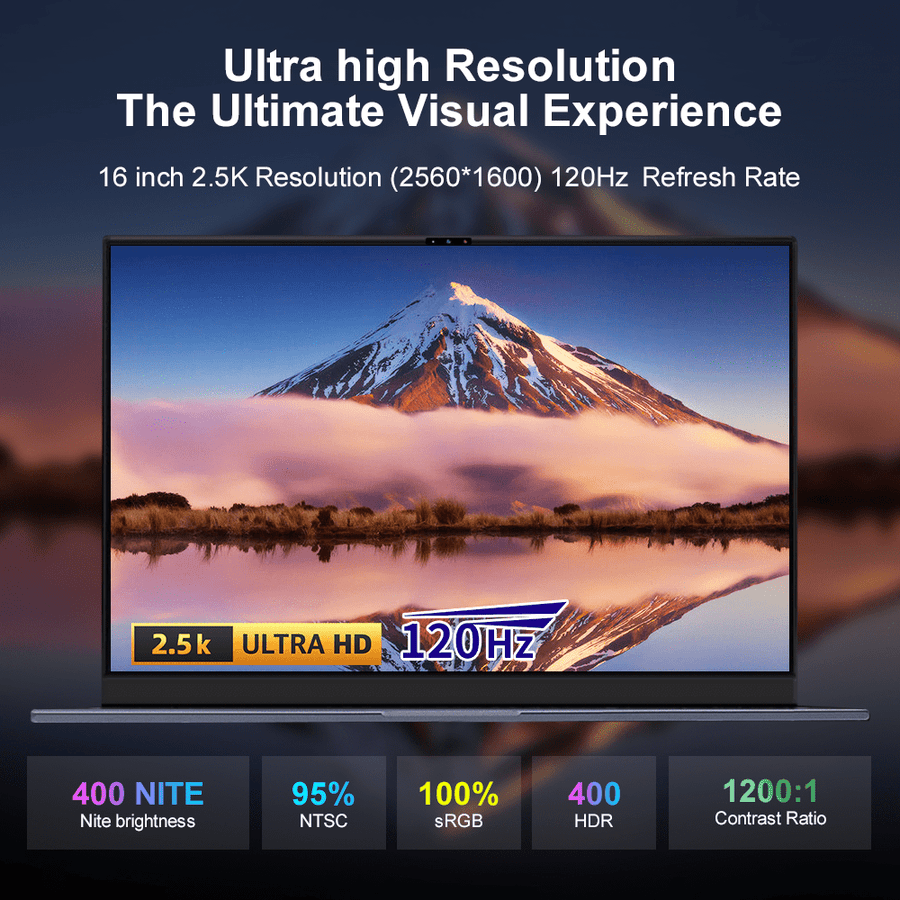 Ninkear N16 Pro 16-inch 2.5K 120Hz Intel Core i7-13620H WiFi 6 32GB RA ...