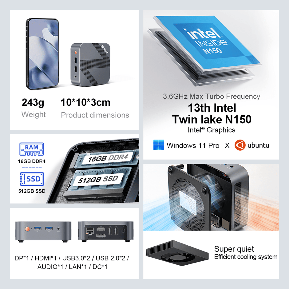 Ninkear - Laptop,Tablet PC,Mini PC Office Device